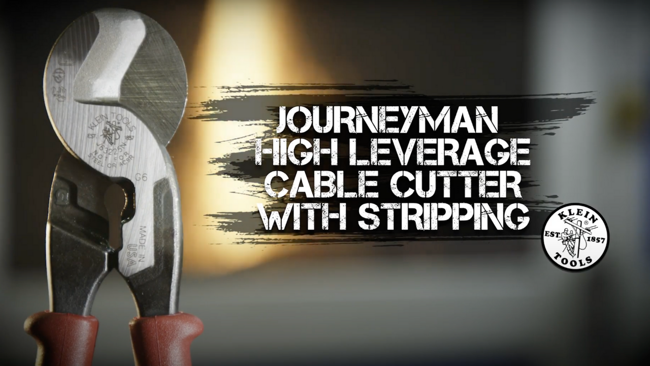 Journeyman High Leverage Cable Cutter With Stripping - IBEW Hour Power